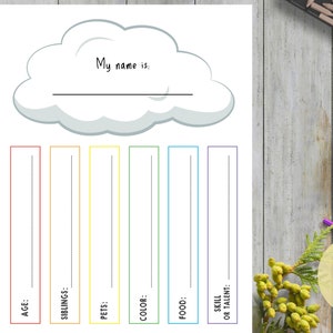 All About Me Rainbow Activity | Back to School Icebreaker Game ...