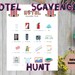 Hotel Scavenger Hunt Printable Game for Kids Travel Treasure Hunt ...