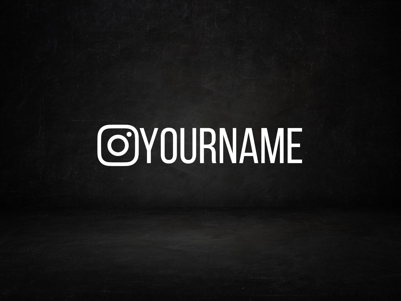 Custom Instagram Name Vinyl Decal - Personalized IG Username Sticker ...