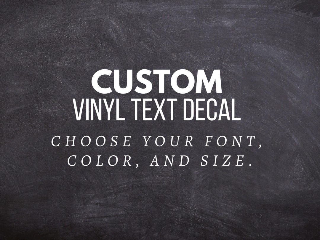 Custom Vinyl Decals - Make Your Own Decal - Car/ Window/ Laptop/ Bottle ...
