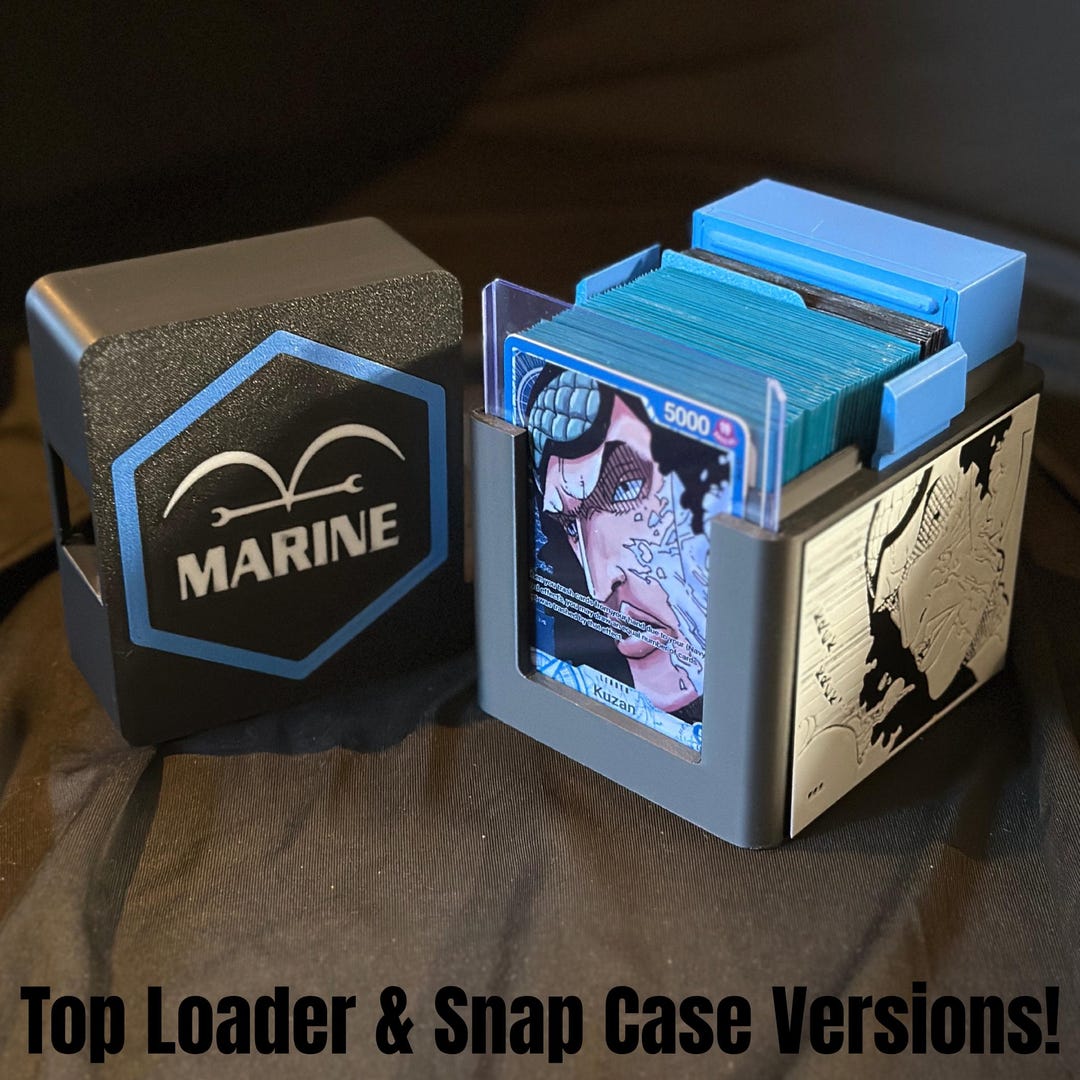 Deck Box - OPTCG - Manga Kuzan (blue) - Snap Case/top Loader - Etsy
