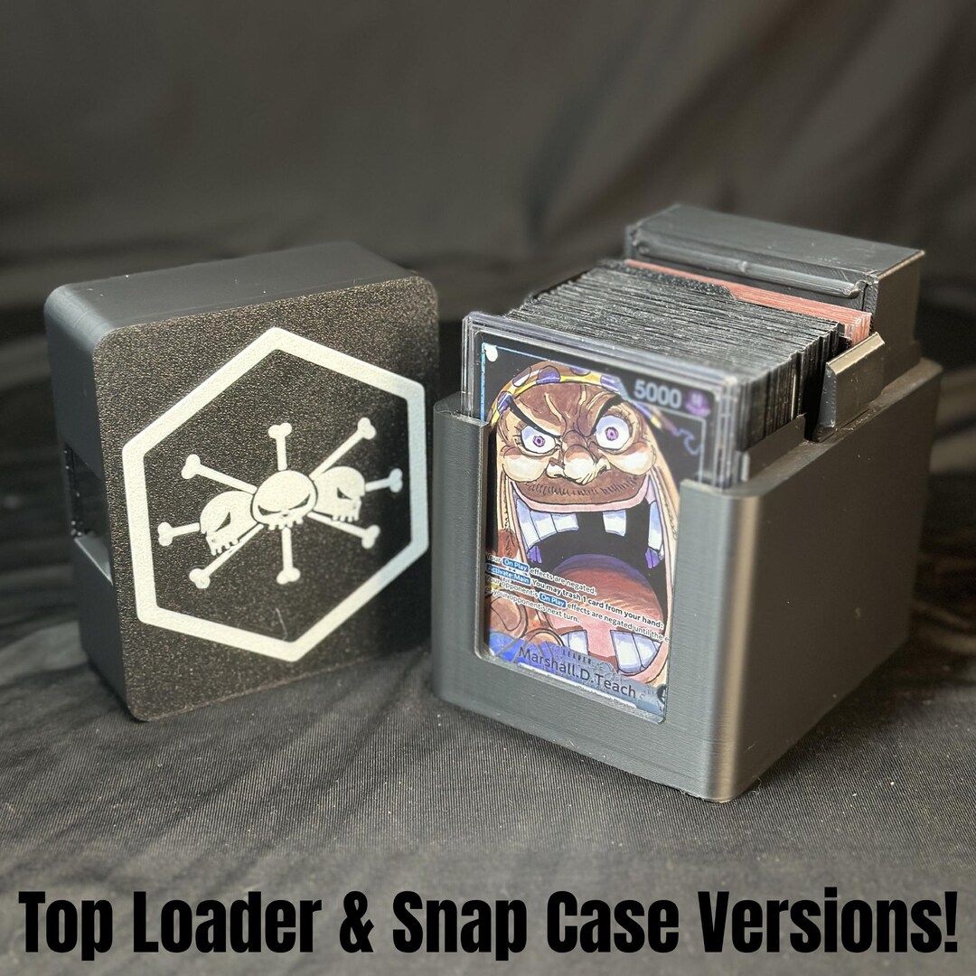 Deck Box - OPTCG - Blackbeard - Snap Case/top Loader - Etsy