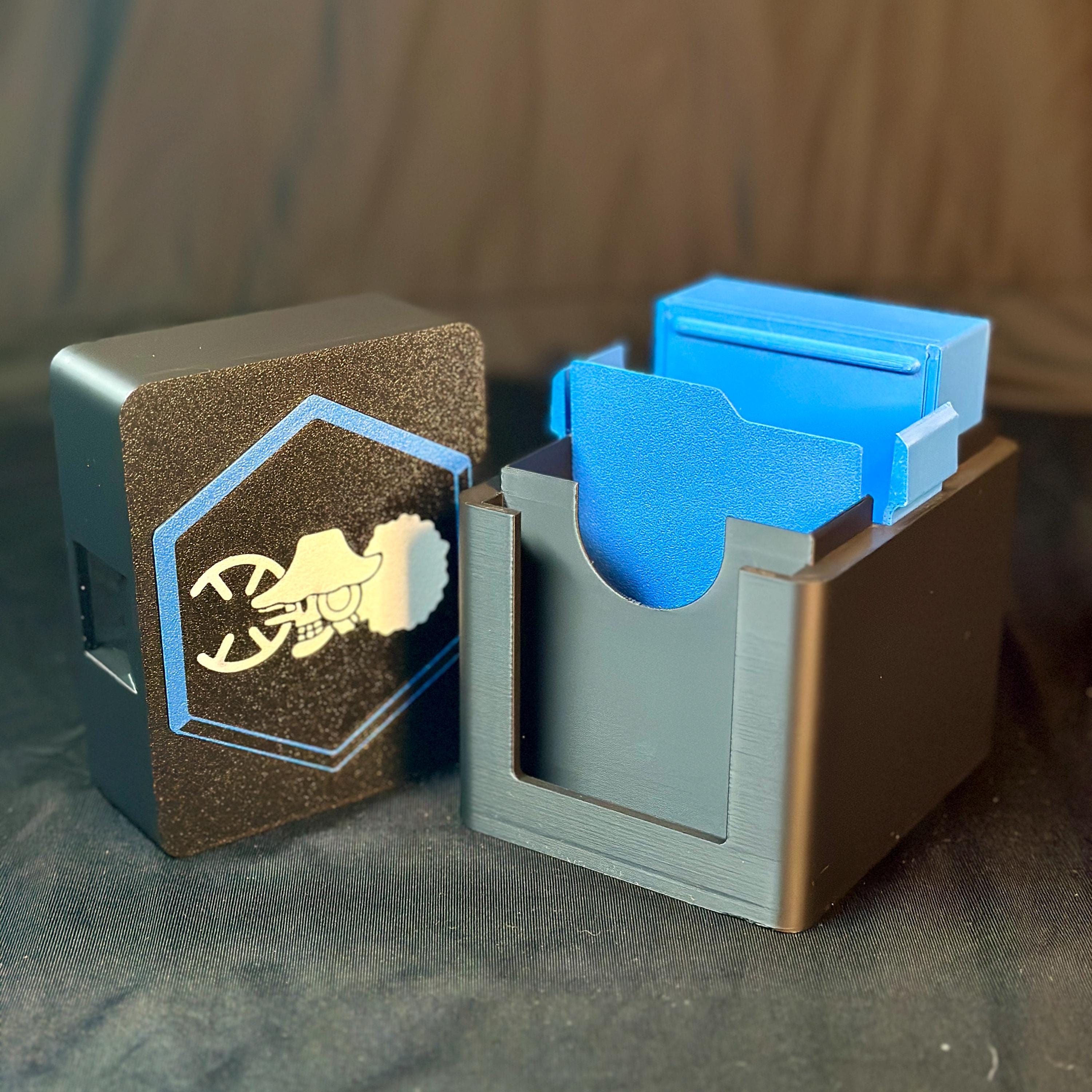 Deck Box - OPTCG - Usopp (blue/black) - Snap Case/top Loader - Etsy