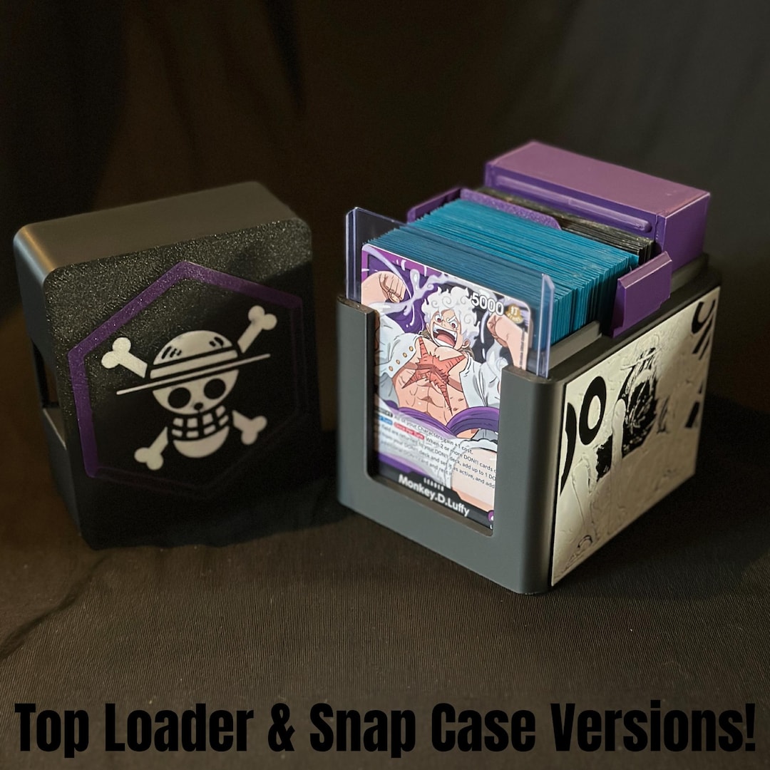 Deck Box - OPTCG - Manga Luffy (purple/black) - Snap Case/top Loader - Etsy