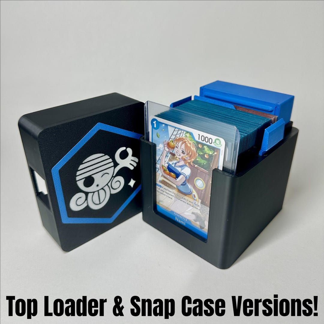 Deck Box - OPTCG - Nami (blue) - Snap Case/top Loader - Etsy