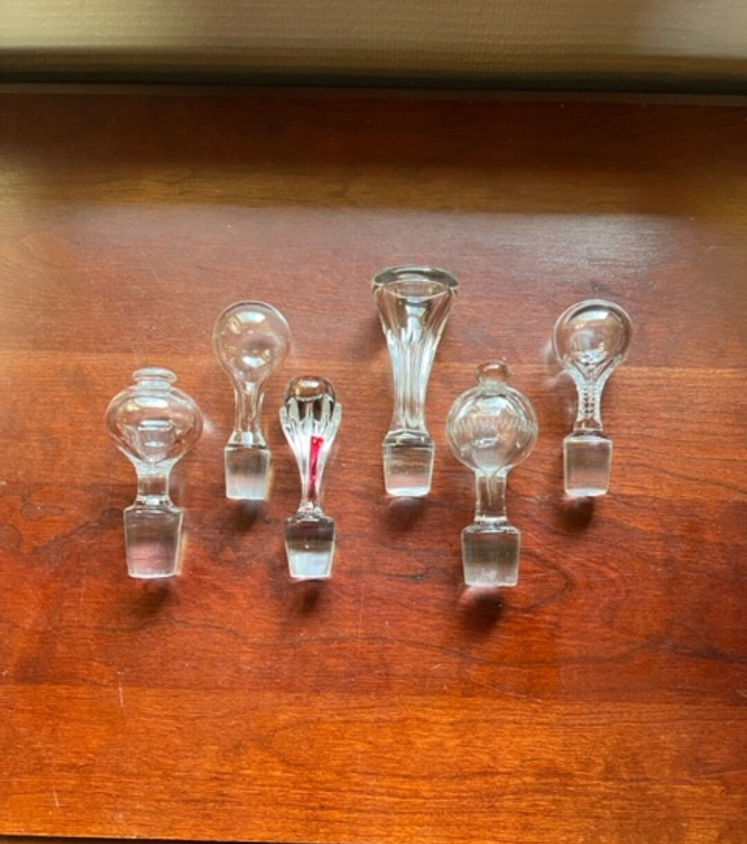 Set of 6 Special French Vintage Crystal Decanter Stoppers - Etsy