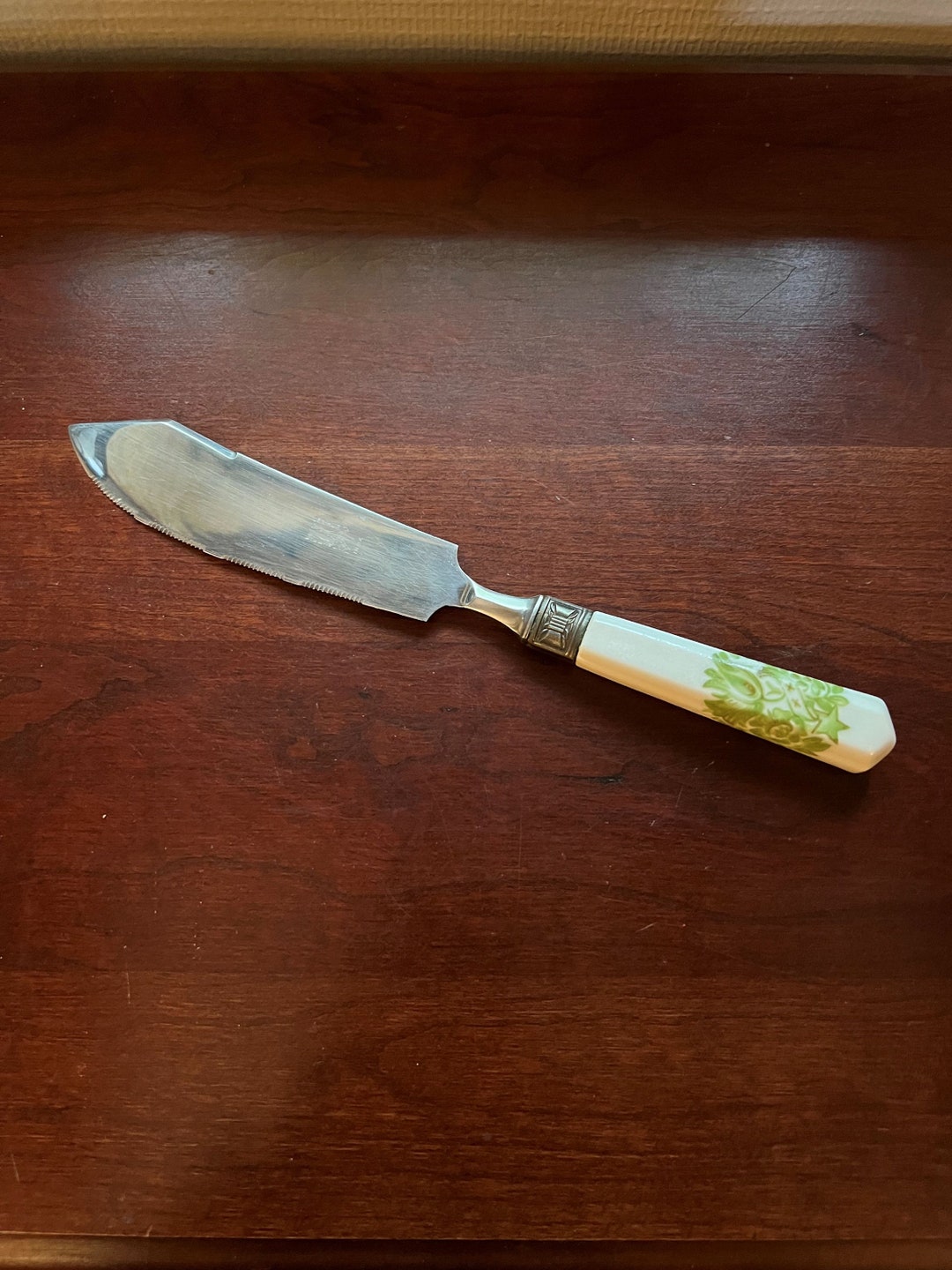 French Vintage Porcelain Cake Server – Elegant & Timeless - Etsy