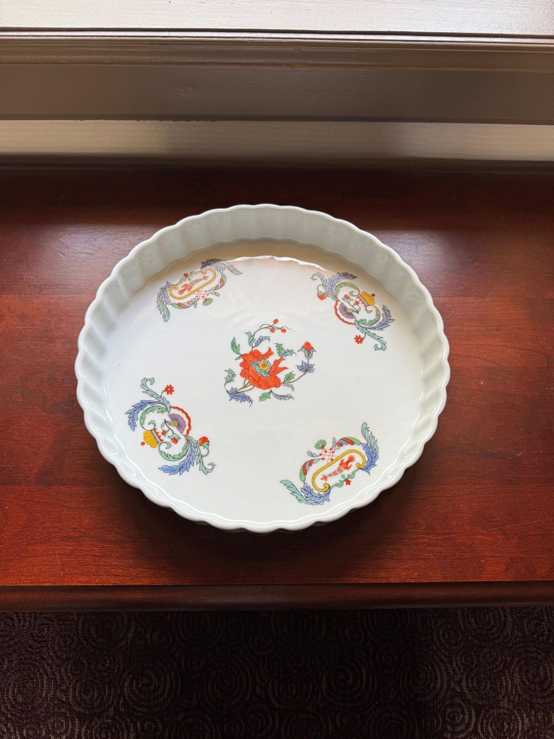 Vintage French Porcelain Baking Dish – Hand-painted & Elegant - Etsy