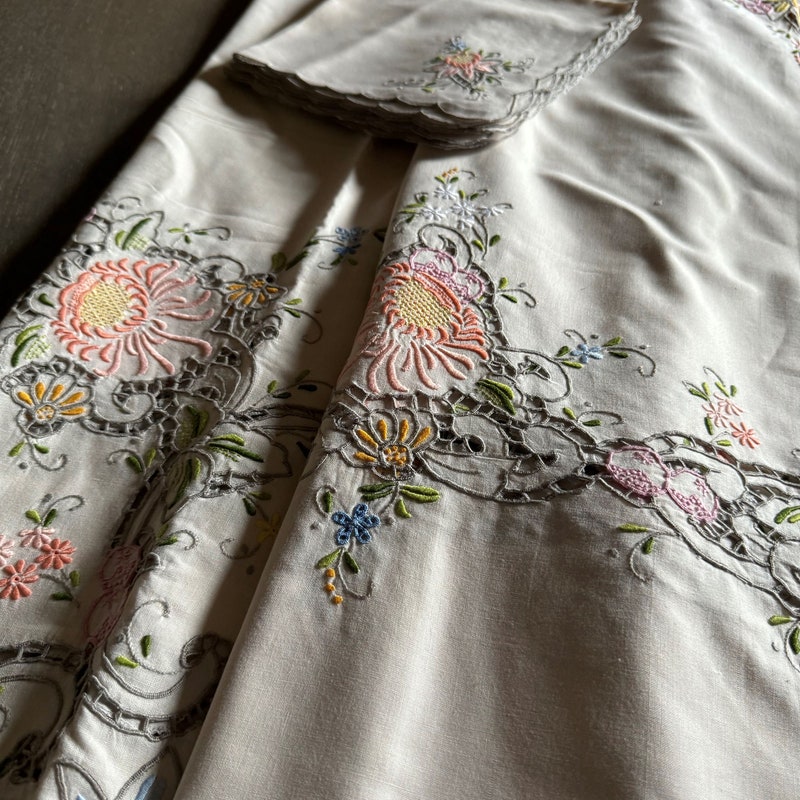 Applique Tablecloth - Etsy