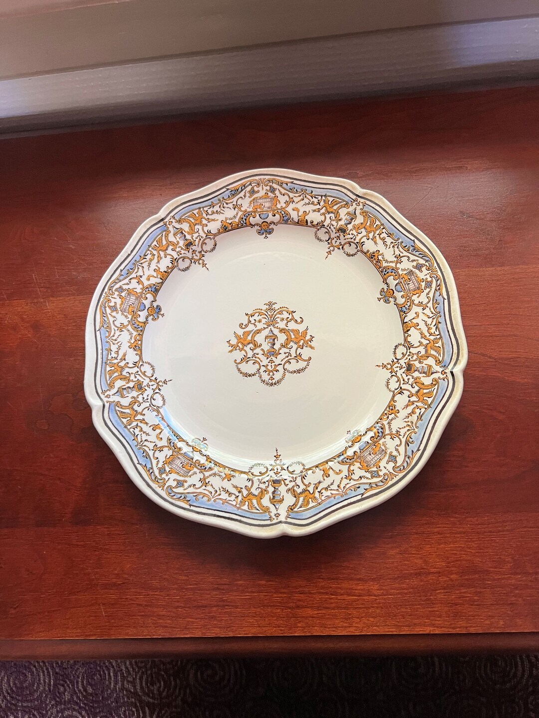French Vintage Gien Plate - Etsy