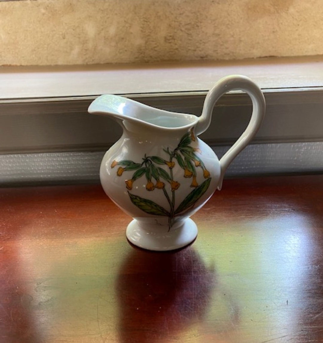 Rare French Limoges Porcelain Pitcher – Hand-painted Vintage Elegance ...