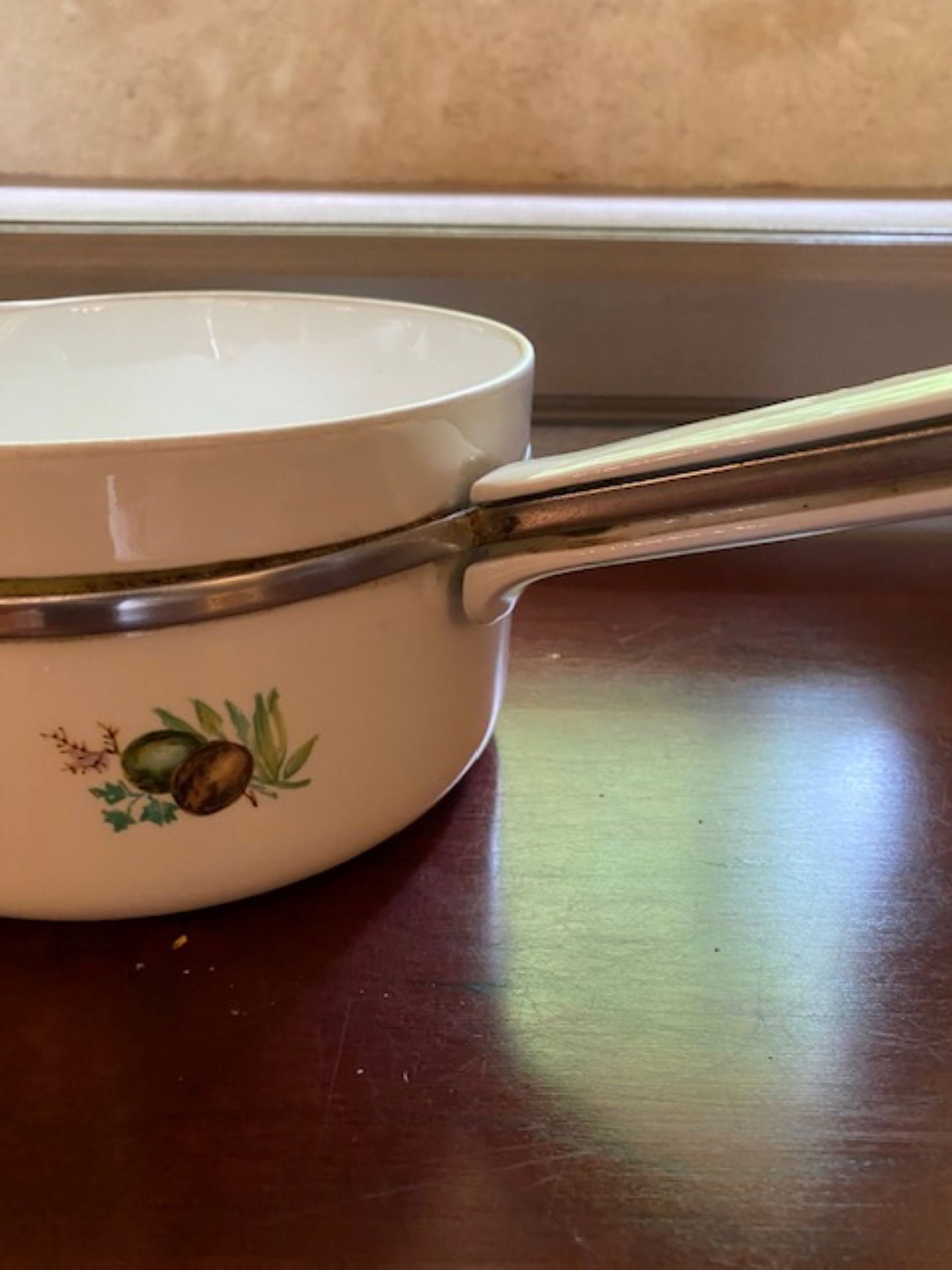 Vintage Frugier Aluminite Saucepan – French Country Oak Leaf Decor - Etsy