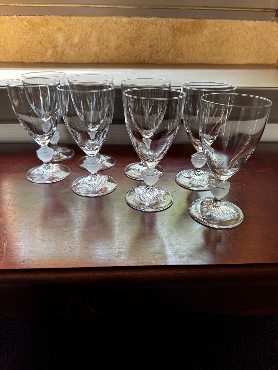 Vintage French Crystal Goblets – Set of 8, Elegant Stemware, Hand-cut ...