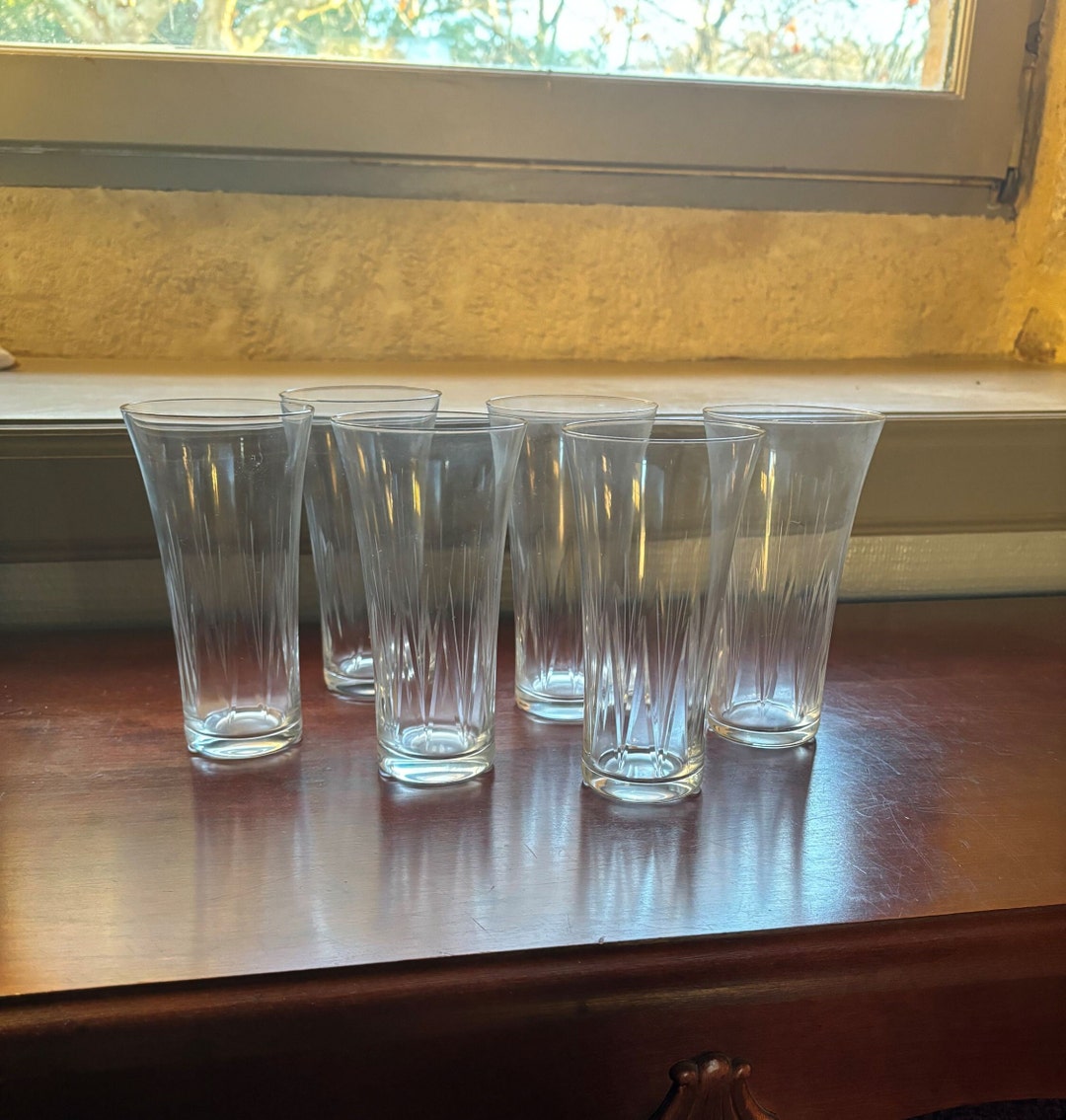 Set of 6 Vintage French Water Glasses - Etsy