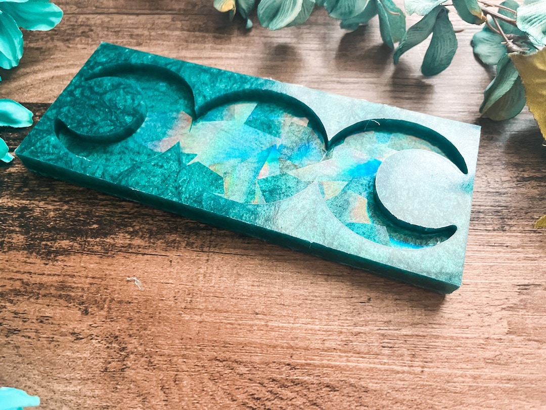 Holographic Moon Phase Silicone Mold - Etsy