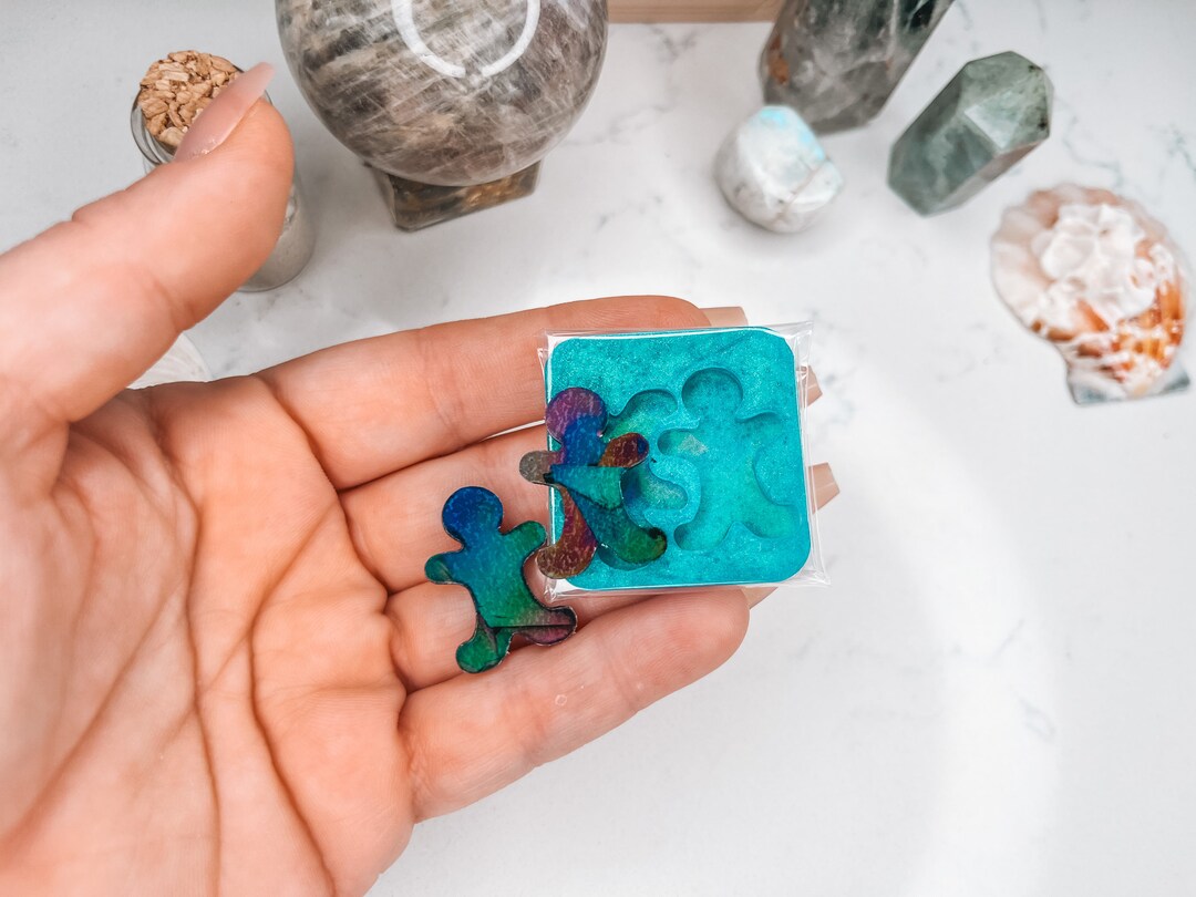 Holographic Gingerbread Earring Mold, Earring Mold, Holographic Mold ...