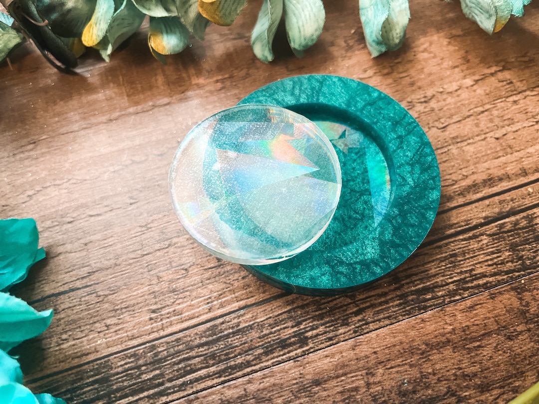 Holographic Circle Resin Mold • Silicone Mold for Epoxy and UV Resin ...