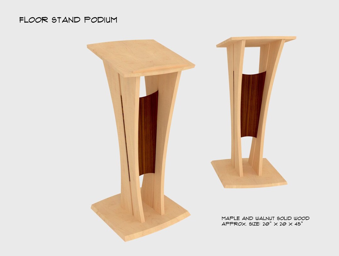 Curved Floor Standing Lectern (shtender) - Etsy