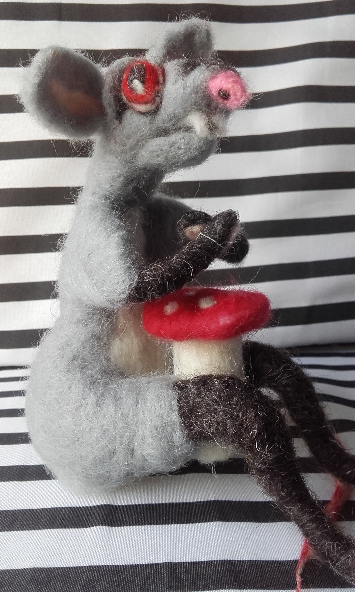 Rat Playing Bongo Drum OOAK Shelf Sitting Posable Musician - Etsy