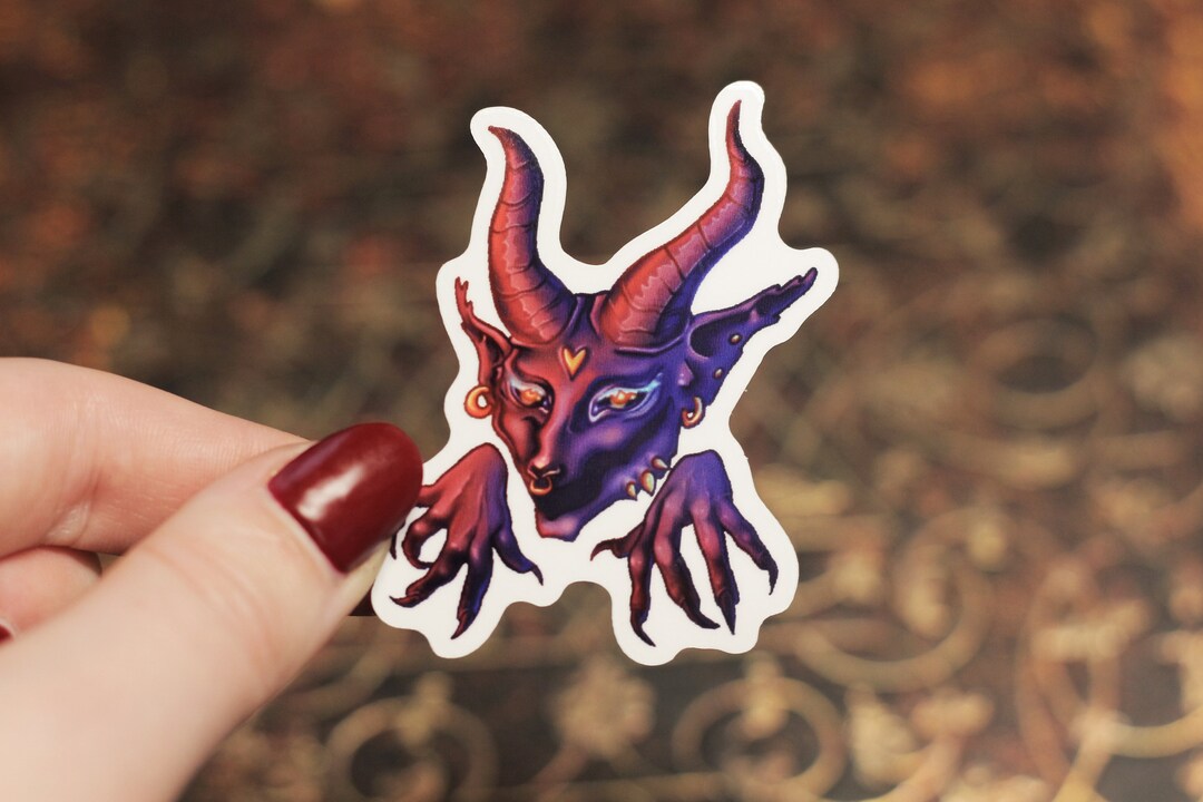 Transparent Background Vinyl Stickers Spectral Demon - Etsy