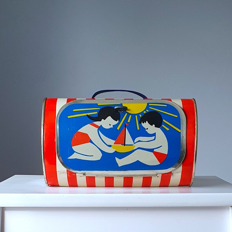 Tin Lunch Box - Etsy