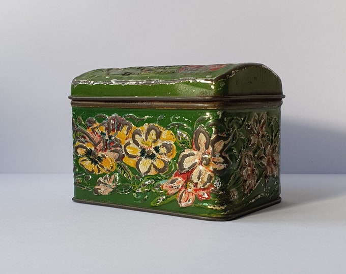Imperial Russian Tea Tin 1900s, Art Nouveau Tea Box, Tea Caddy, Vintage ...