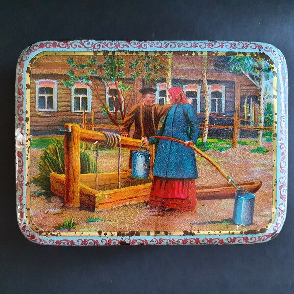 Russian Tin Box - Etsy