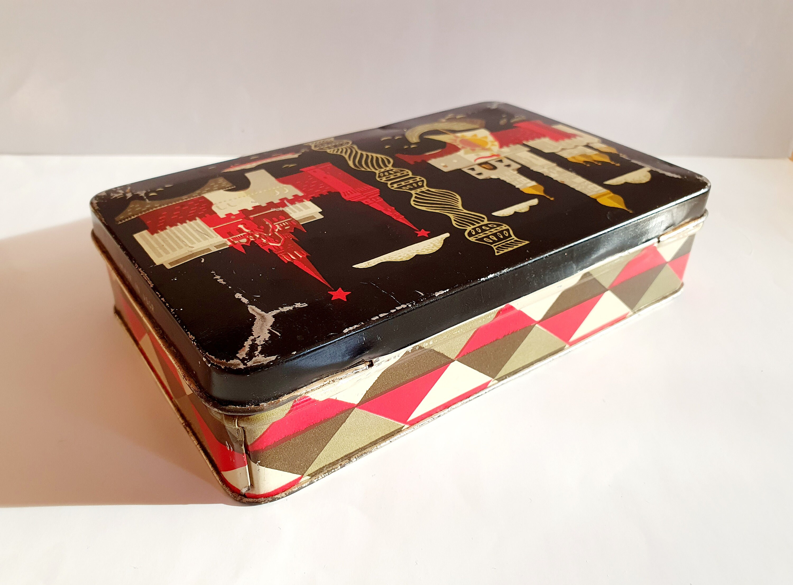 Rare Soviet Tin Halva Box, Soviet Tin Box, Moscow Halva, Russian Tin ...