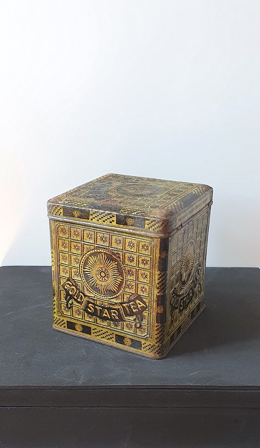 Vintage Tea Caddy From Poland 1920s-1930s Vintage Tea Tin - Etsy