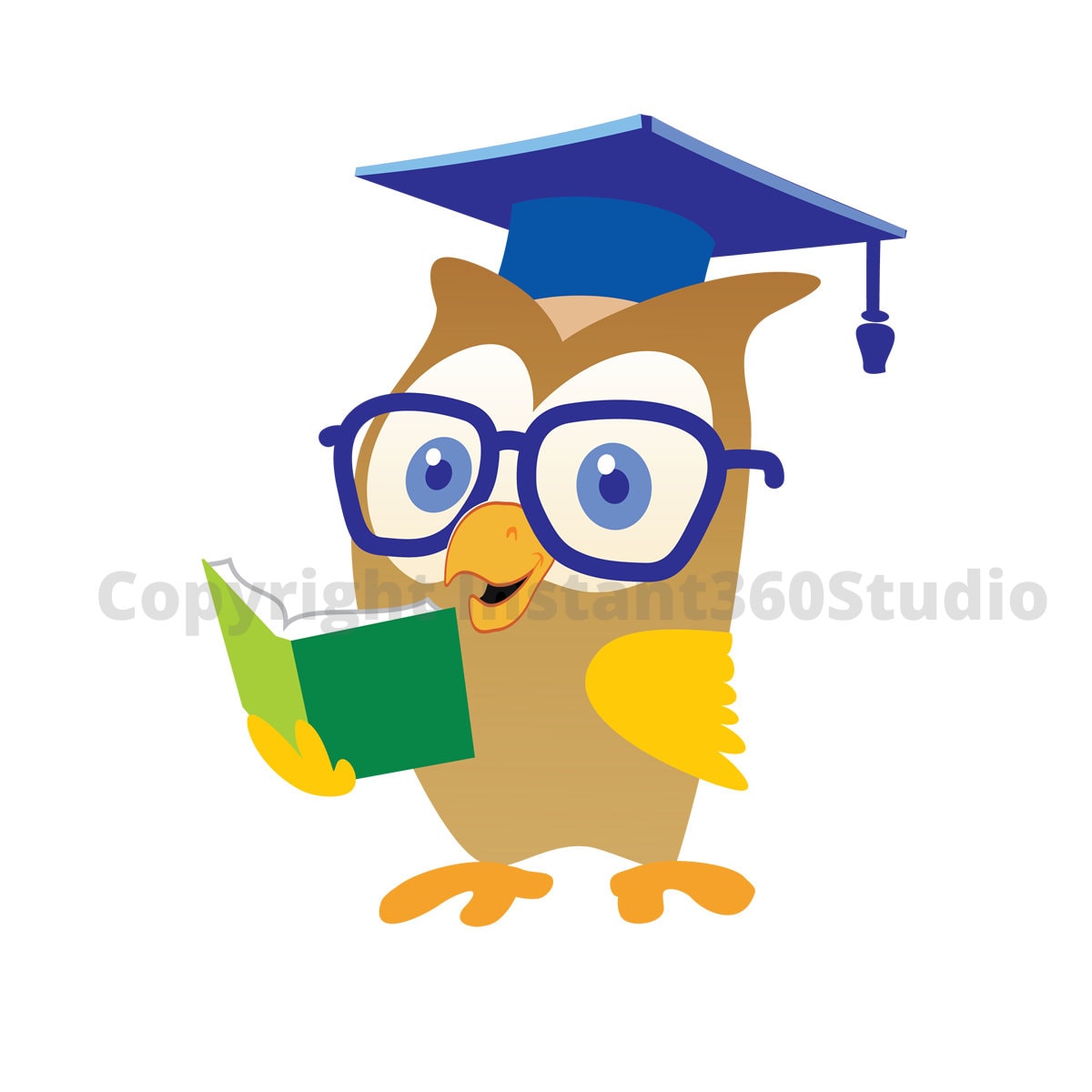 Smart Owl / Child Care / Daycare Clip Art / Preschool Logo / Logo ...