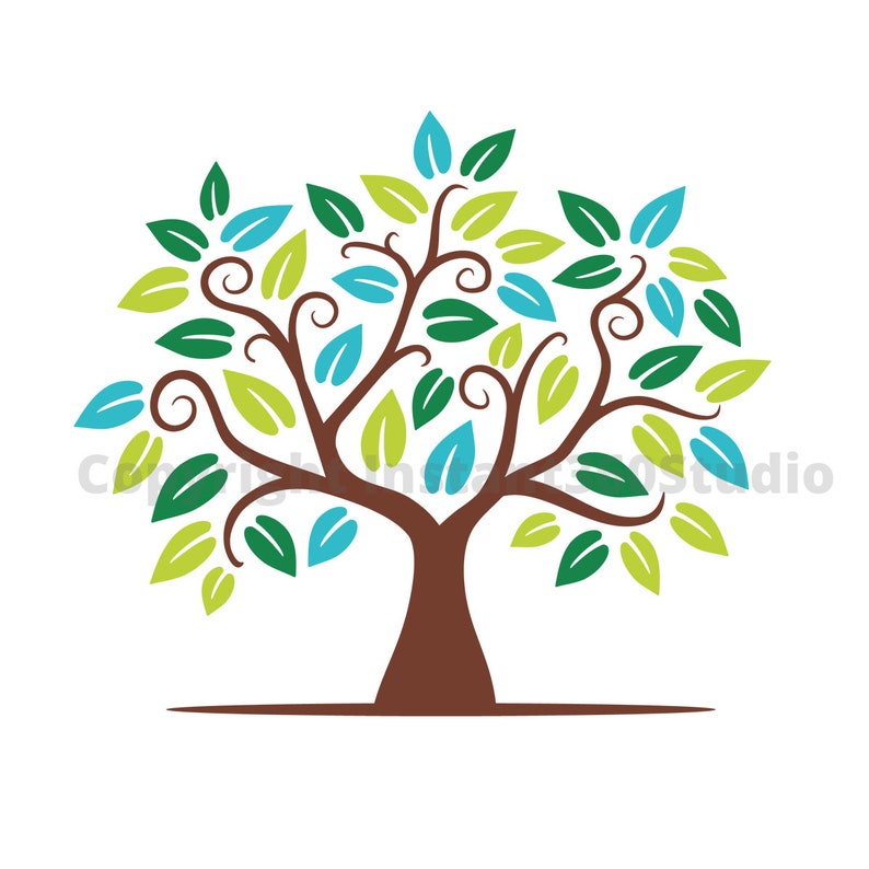 Whimsical Tree / Child Care / Daycare Clip Art / Preschool Logo / Logo ...