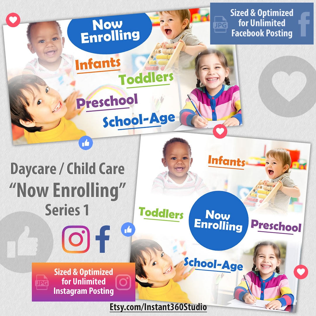 Child Care Now Enrolling Template, Daycare Now Enrolling Template ...