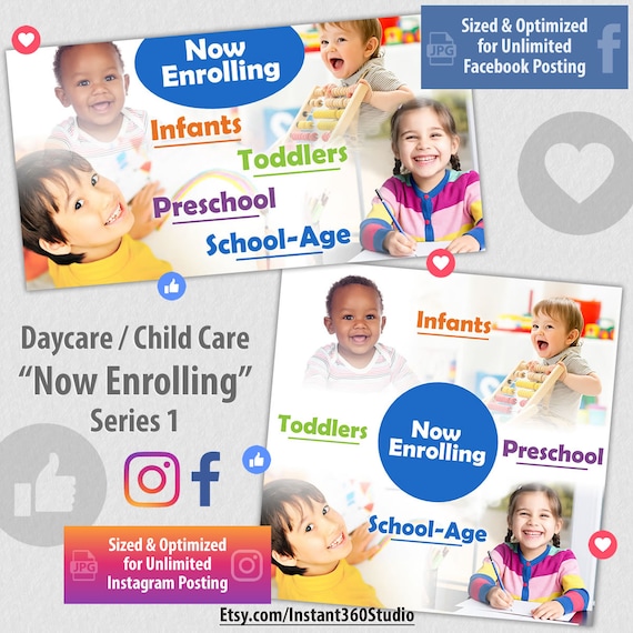 Child Care Now Enrolling Template Daycare Now Enrolling - Etsy