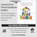 Parent Handbook Graphic | Fun & Colorful Custom Design for Your Child ...