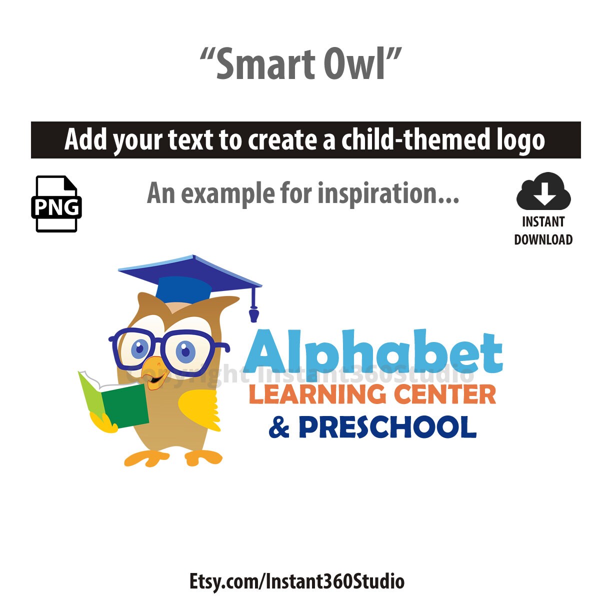 Smart Owl / Child Care / Daycare Clip Art / Preschool Logo / Logo ...