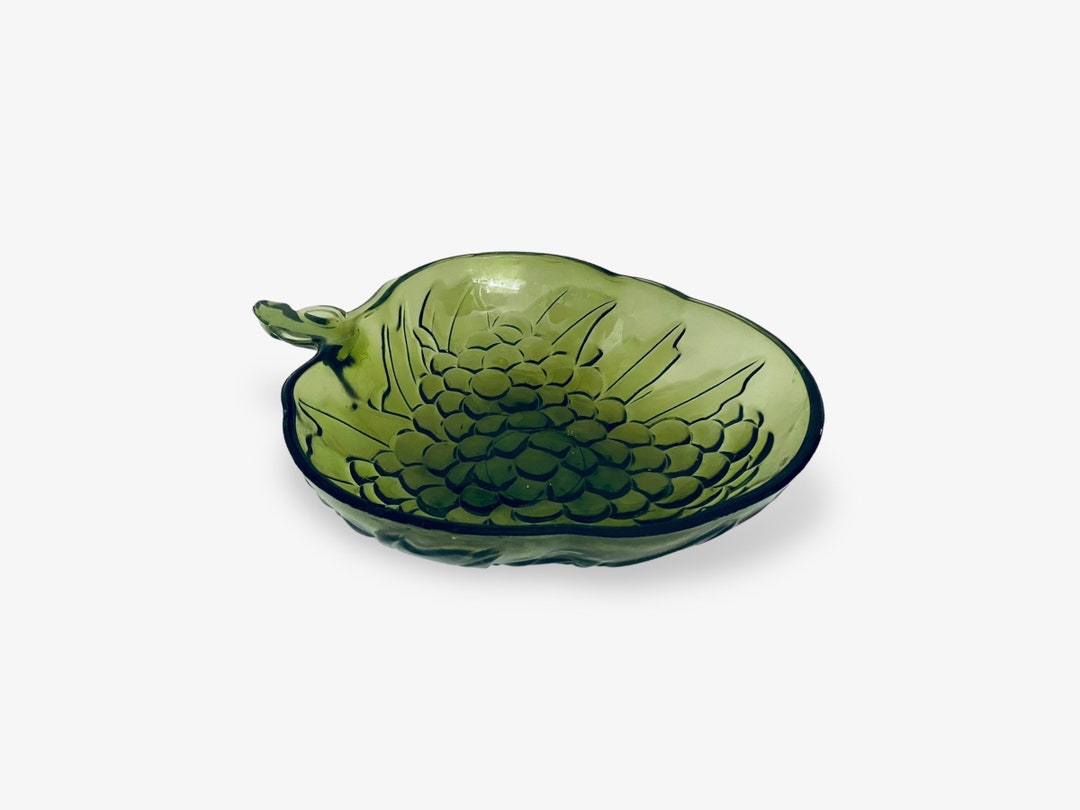 70s Fruit Bowl Made of Glass in the Shape of a Bunch of Grapes - Etsy