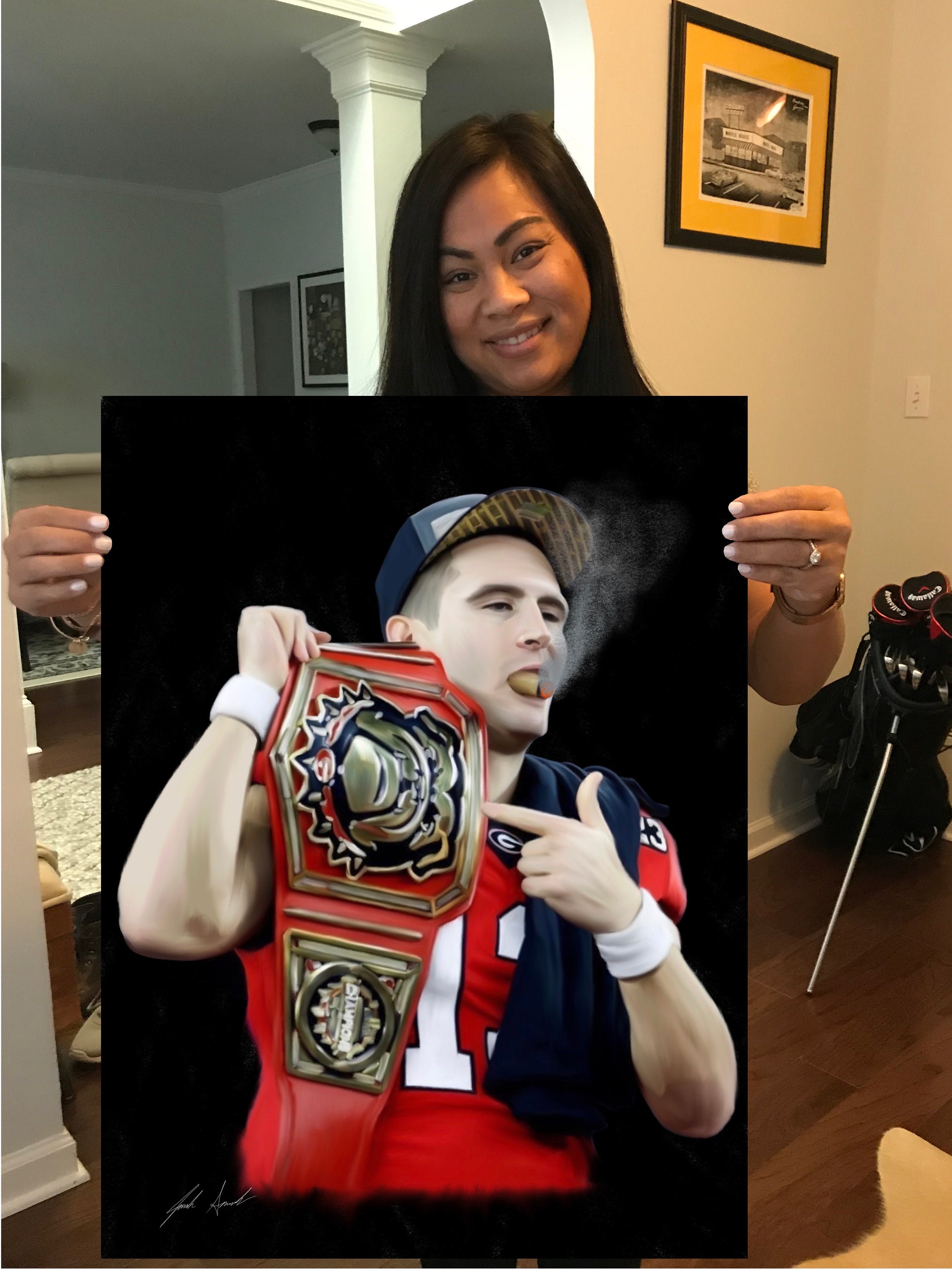 Georgia Bulldogs National Championship Drawing Stetson - Etsy