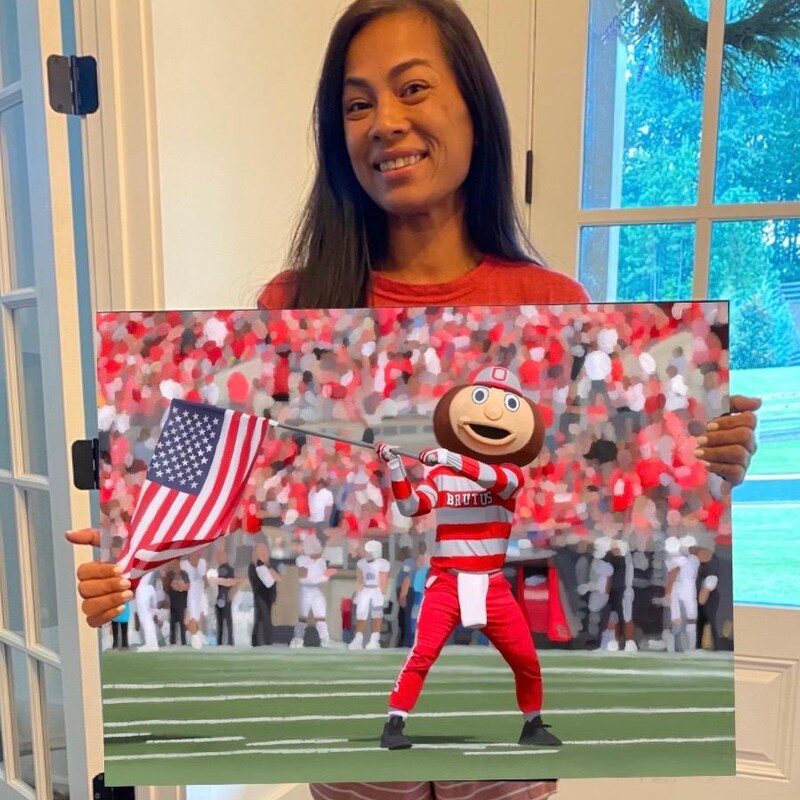 Ohio State Art - Etsy