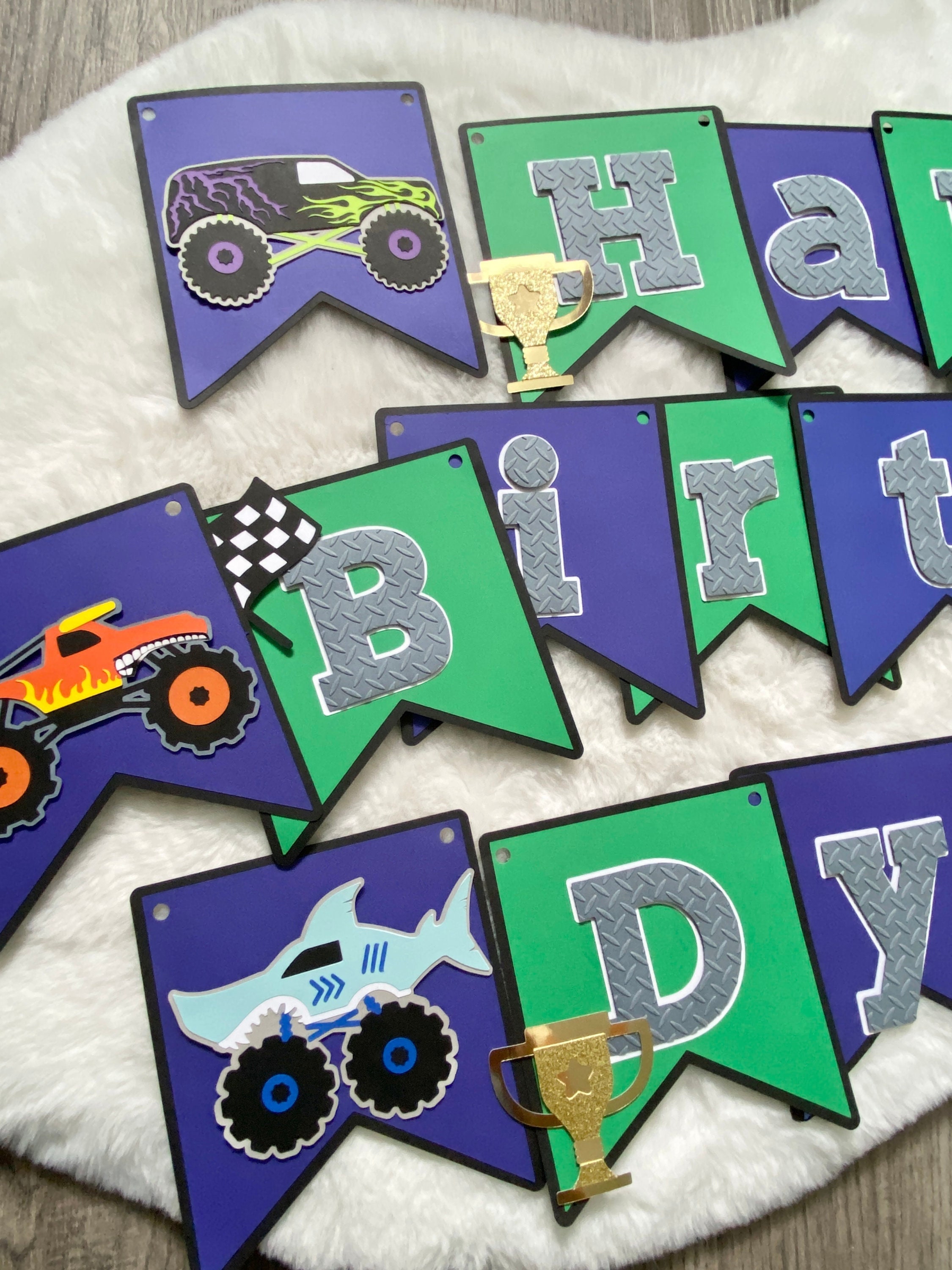 Monster Jam Inspired Birthday Decoration | Monster Truck Birthday ...