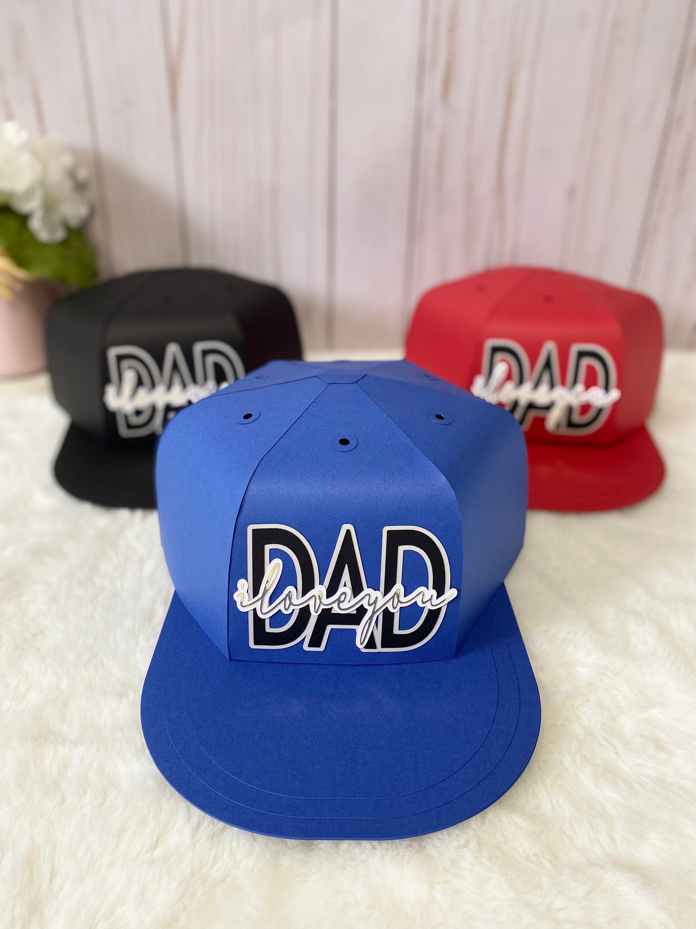 Fathers Day Gift Box Baseball Hat Gift Box Baseball Cap Gift Box Party ...