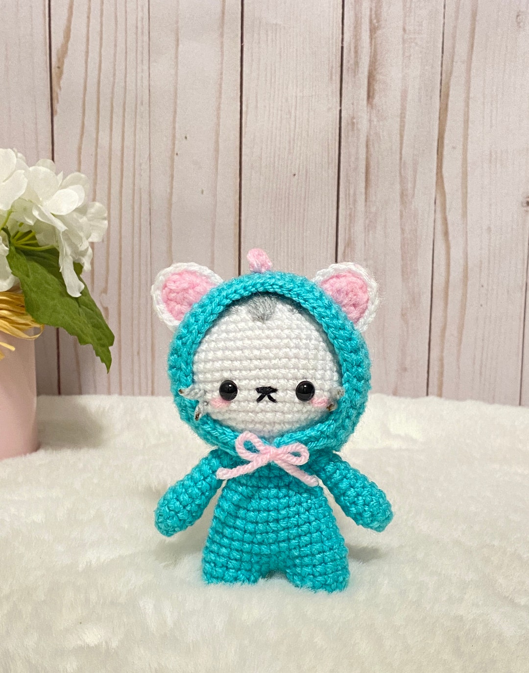 Dino Cat Amigurumi | Dino Cat Stuffed Toy | Dino Cat Crochet - Etsy