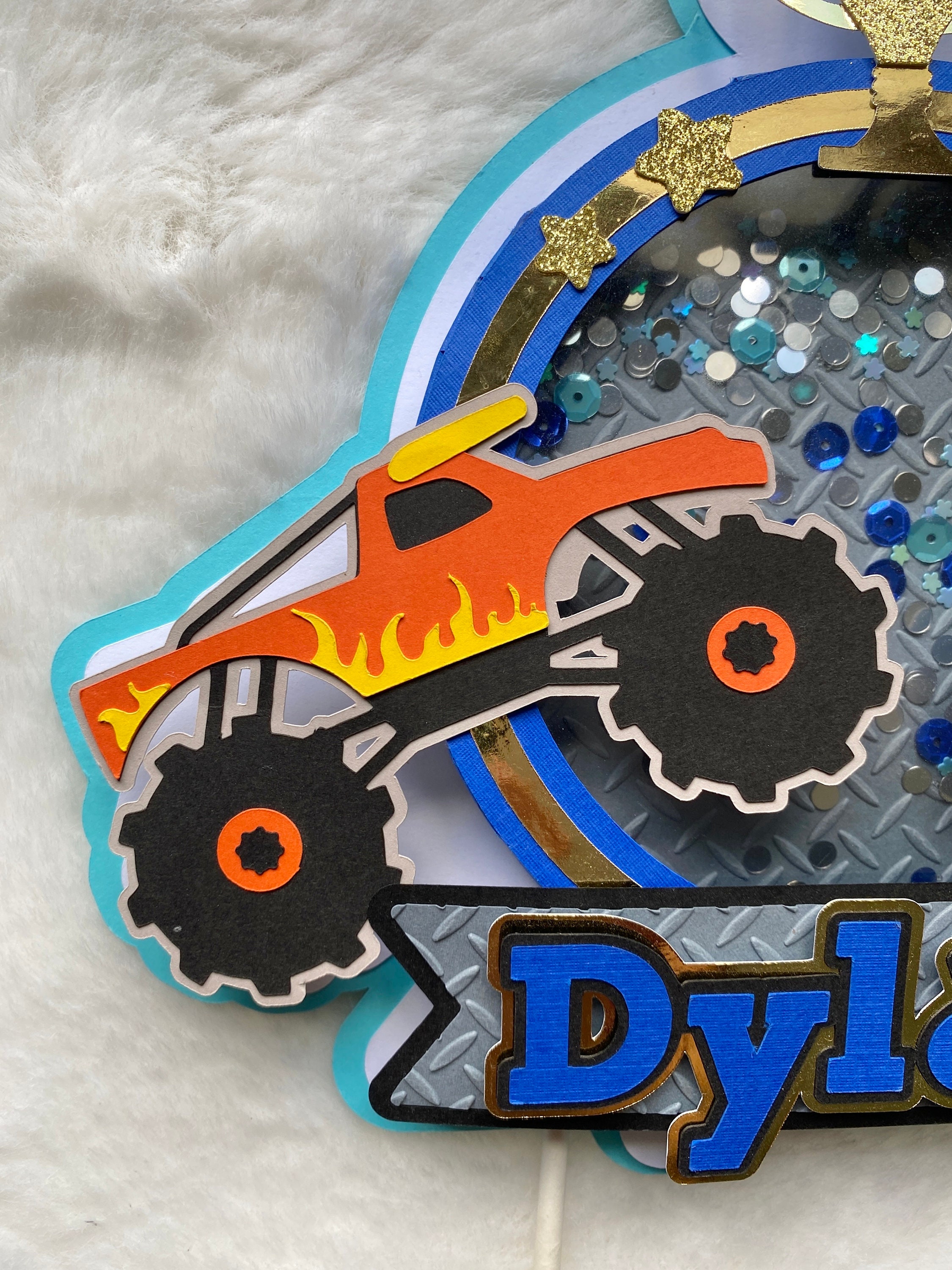 Monster Jam Cake Topper Monster Truck Cake Topper Monster Jam Birthday ...