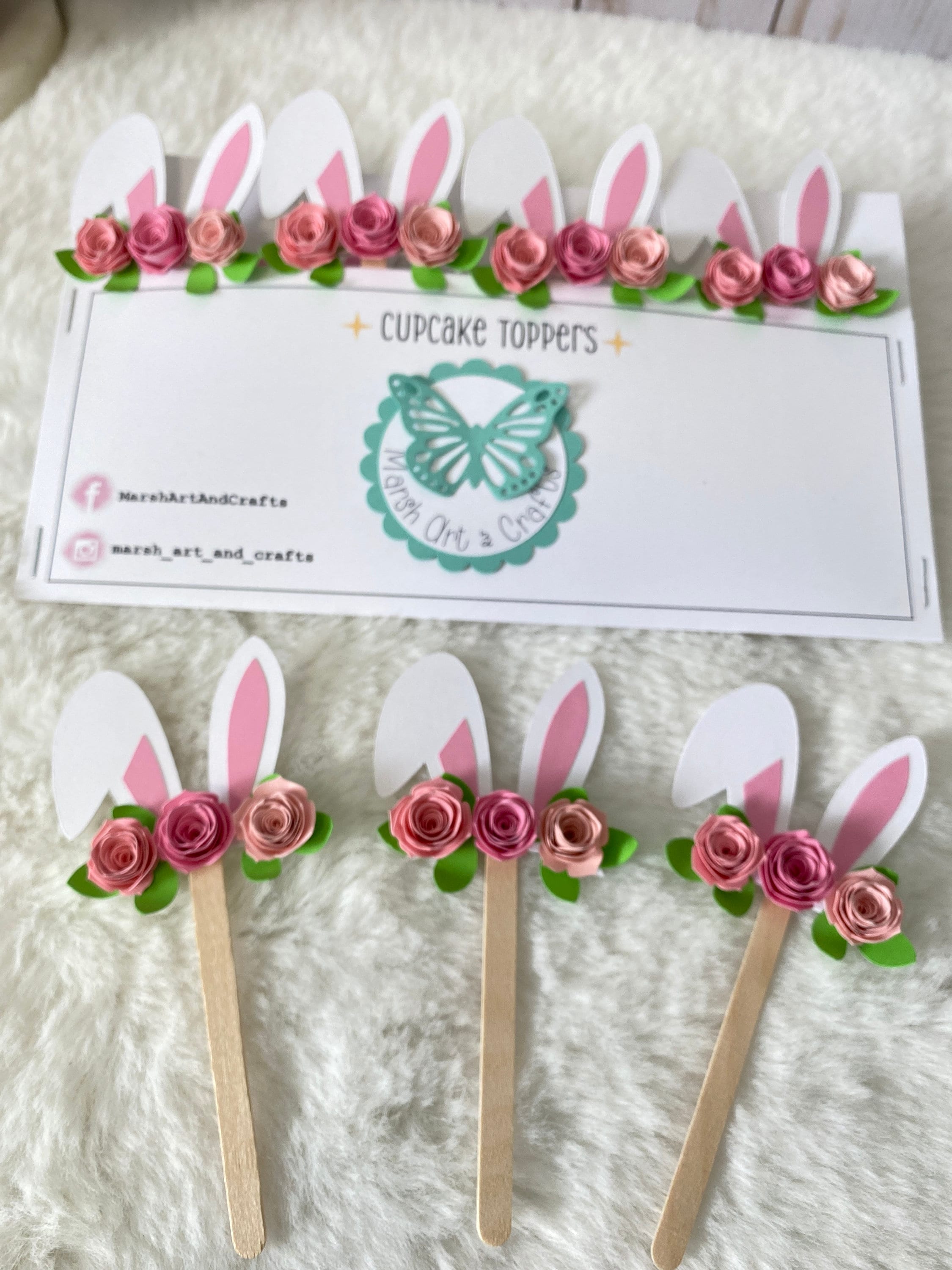 Bunny Cupcake Toppers | Easter Cupcake Toppers | Some Bunny is One ...