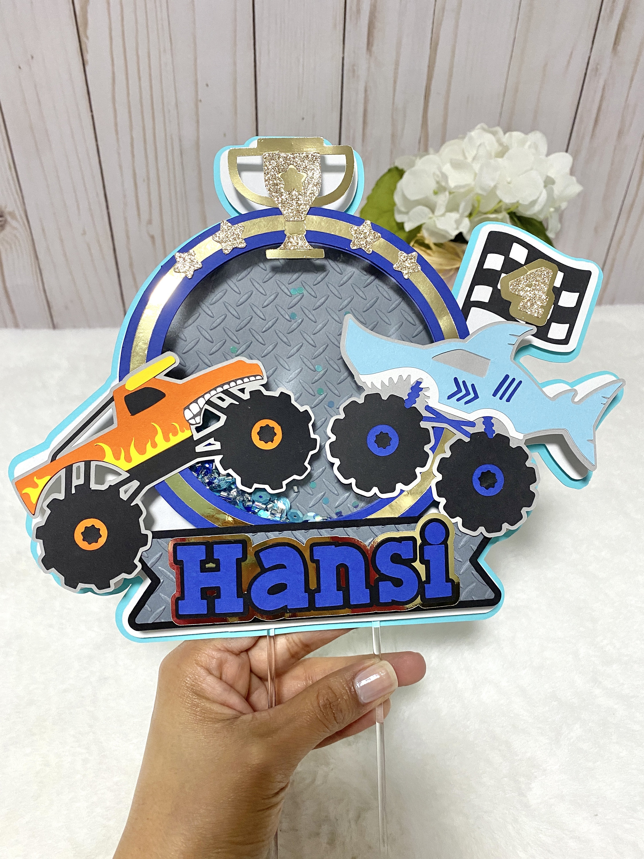 Monster Jam Cake Topper | Monster Truck Cake Topper | Monster Jam ...