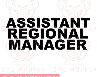 Regional manager svg | Etsy