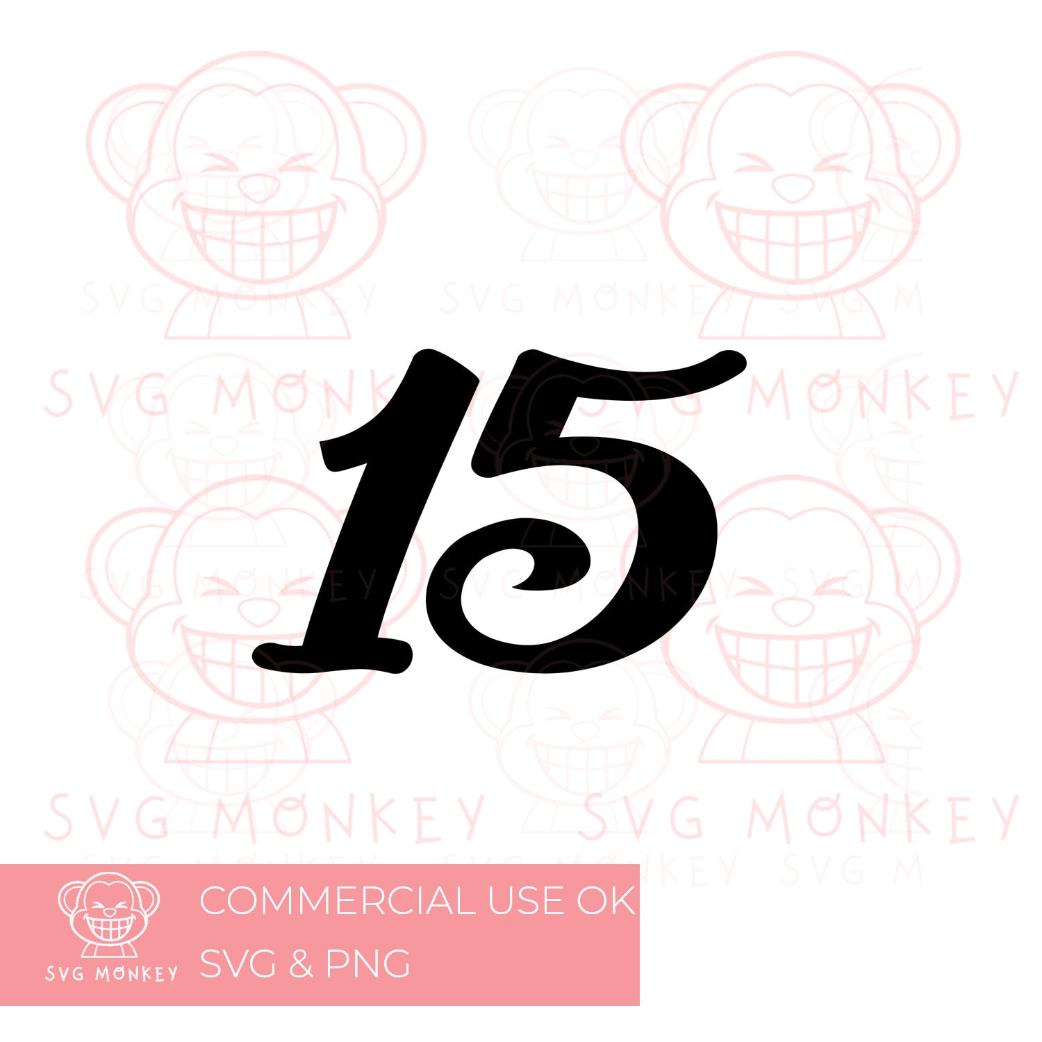 Fifteen Birthday PNG 15 Birthday SVG 15th Birthday png Fun | Etsy