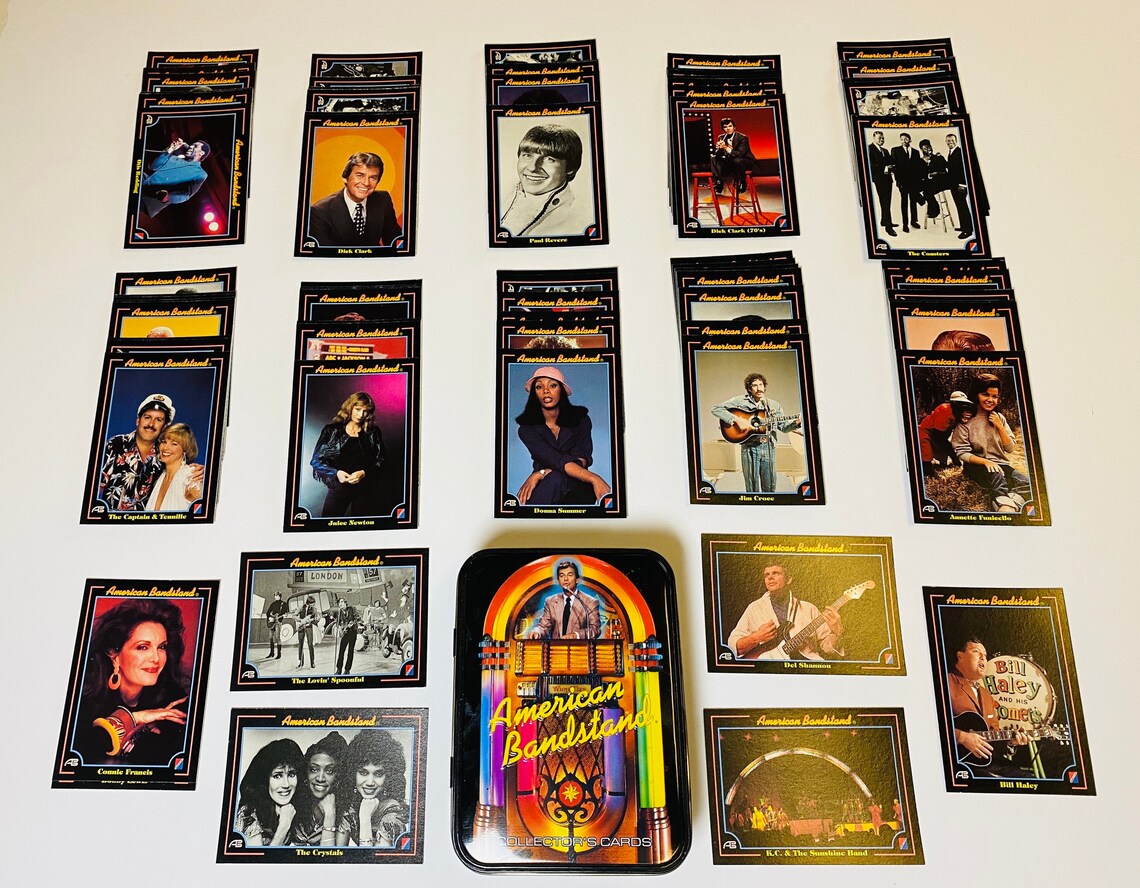 AMERICAN BANDSTAND COMPLETE set of 100 cards collector's | Etsy