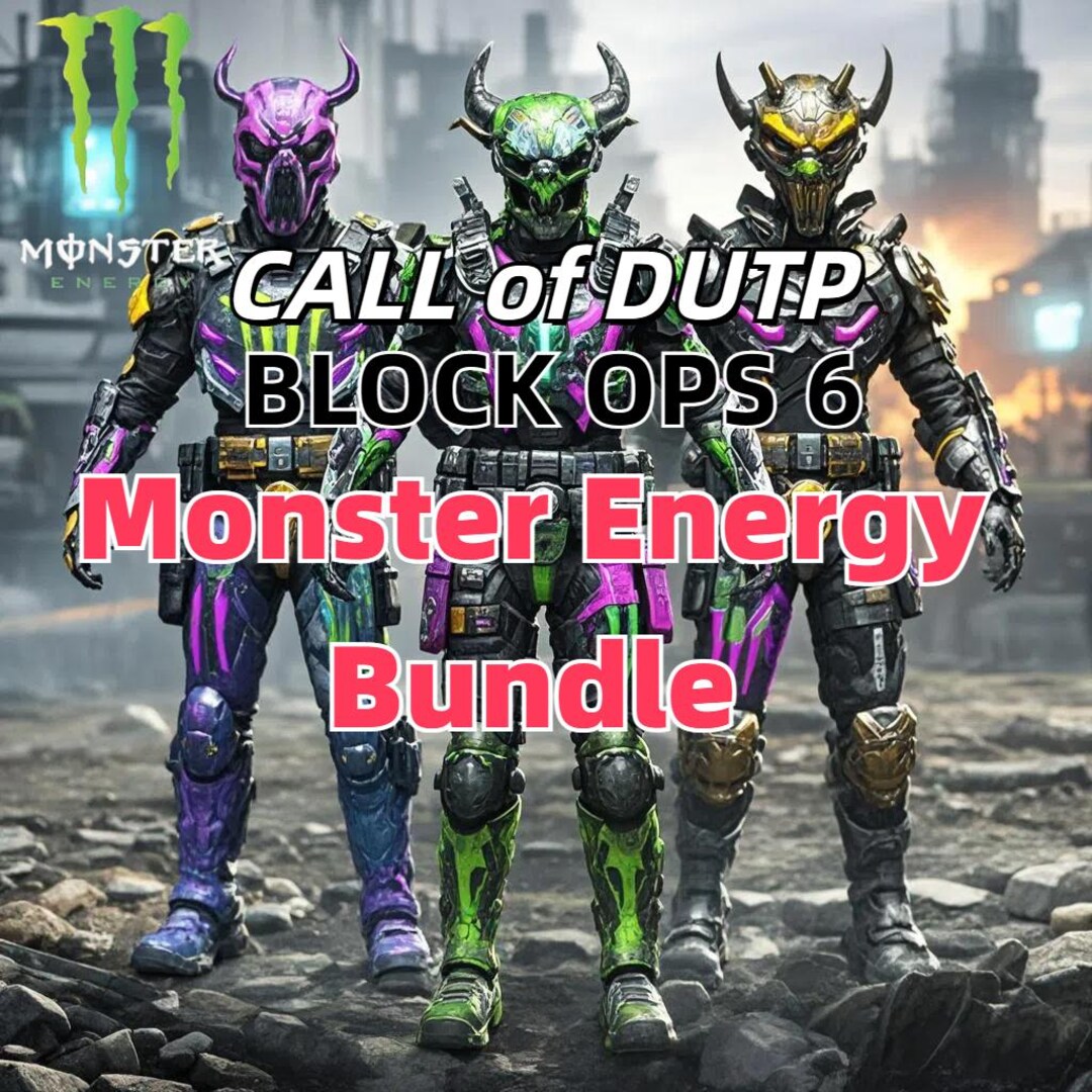Call of Duty Black Ops 6 BO6 Monster Energy Bundle Full Set Instant ...