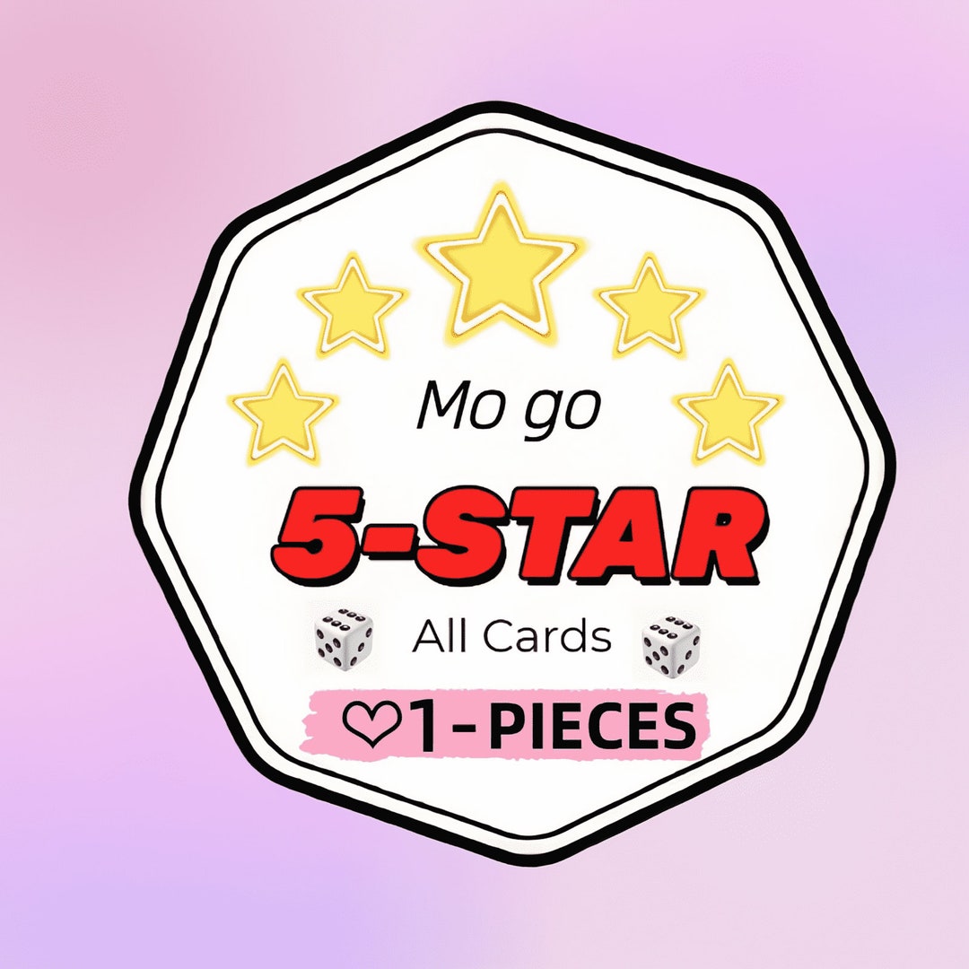 Mono Go 5 Star Sticker1pcs All Cards fast Delivery - Etsy