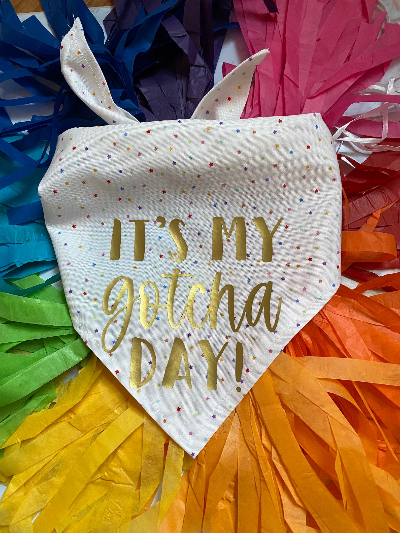 Its My Gotcha Day Happy Gotcha Day Dog Bandana More Colors Etsy its-my-gotcha-day-happy-gotcha-day-dog-bandana-more-colors-etsy